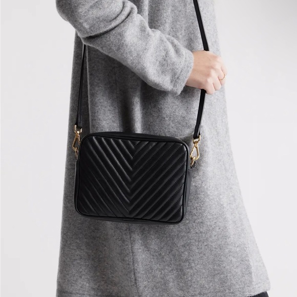 Quince | Bags | Quince Black Quilted Crossbody Bag | Poshmark